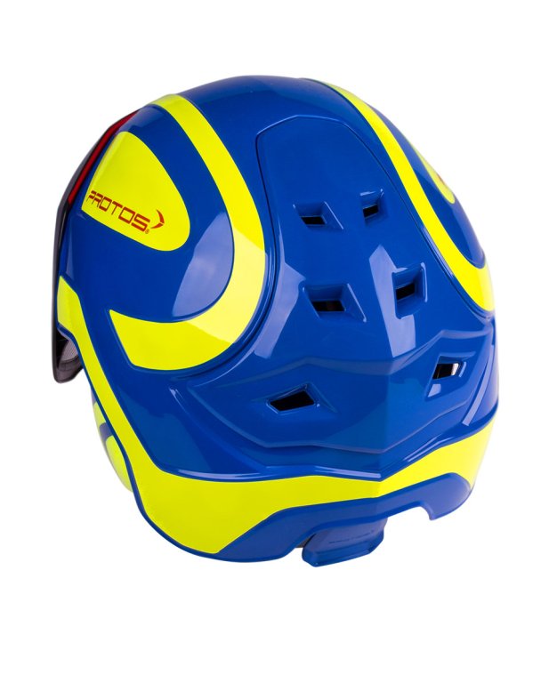 Casque Protos Integral Forest PFANNER Bleu et Jaune